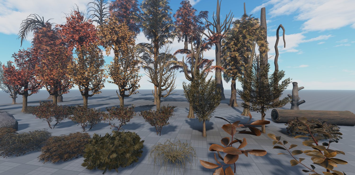 [Custom] Realistic Autumn Forest Roblox Nature Asset Pack