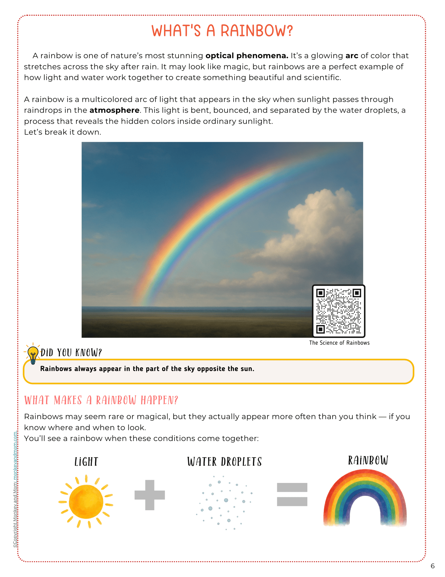 Rainbow Unit Study