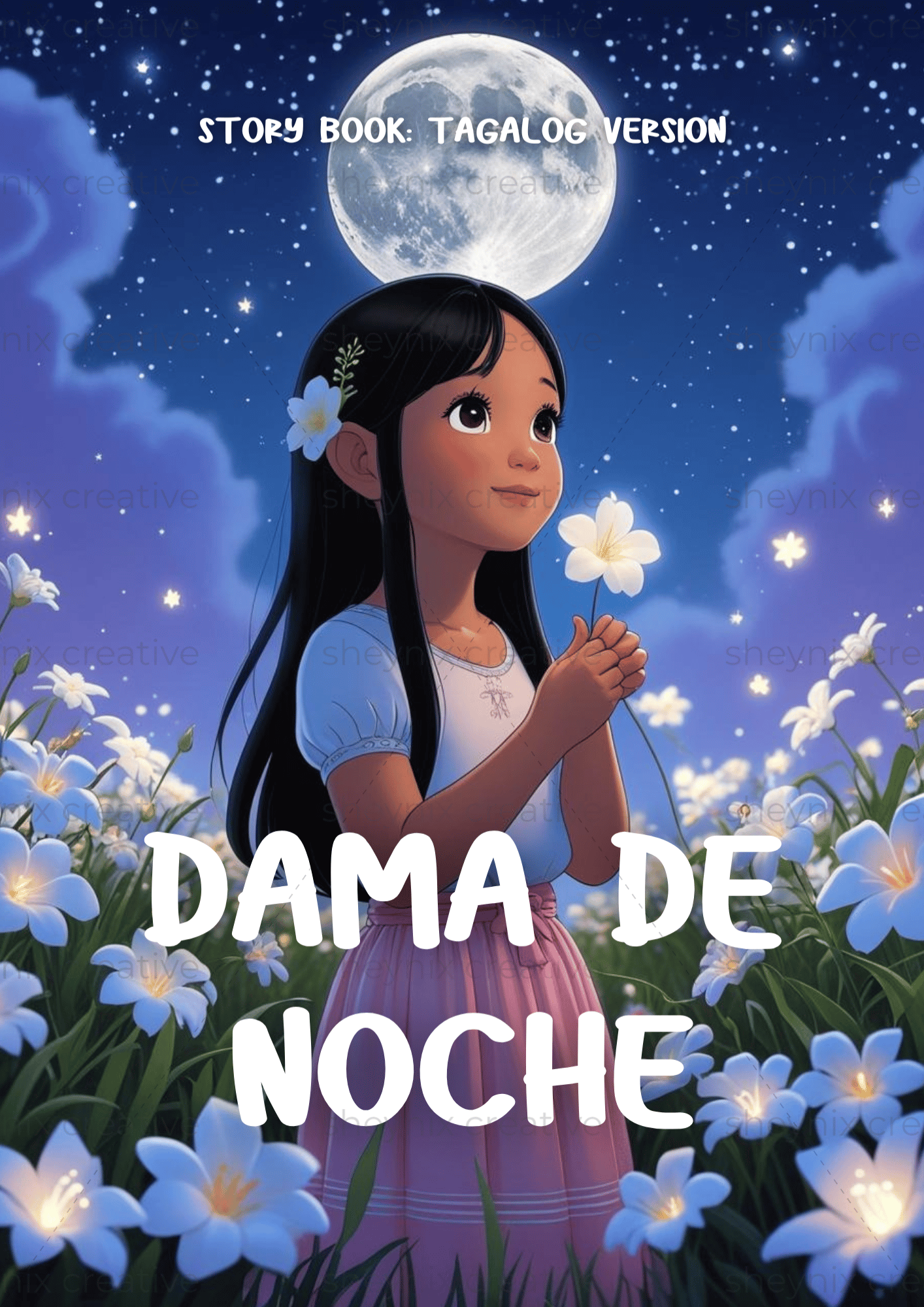 DAMA DE NOCHE (TAGALOG VERSION) Printable Childrens book with ...
