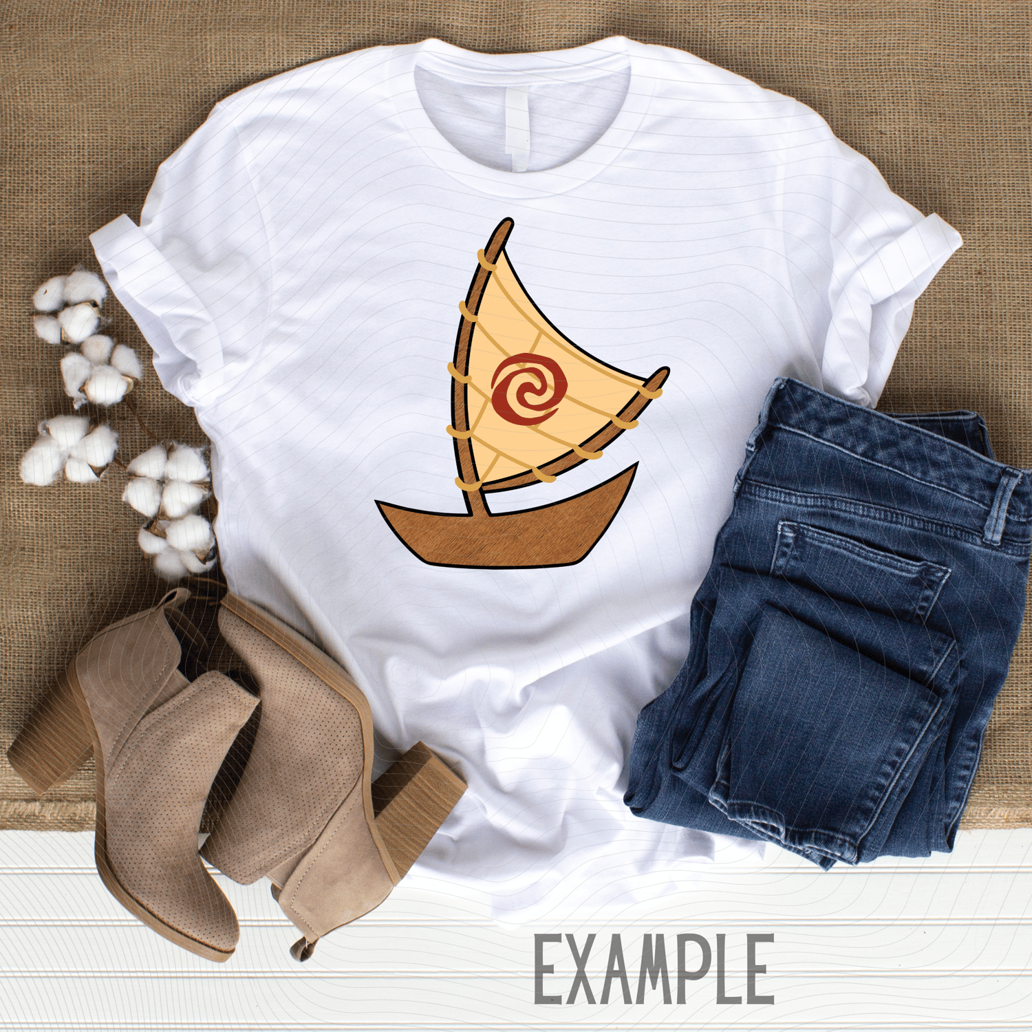 Moana Boat Clipart PNG | Polynesian Canoe Digital Download | Kids Party ...