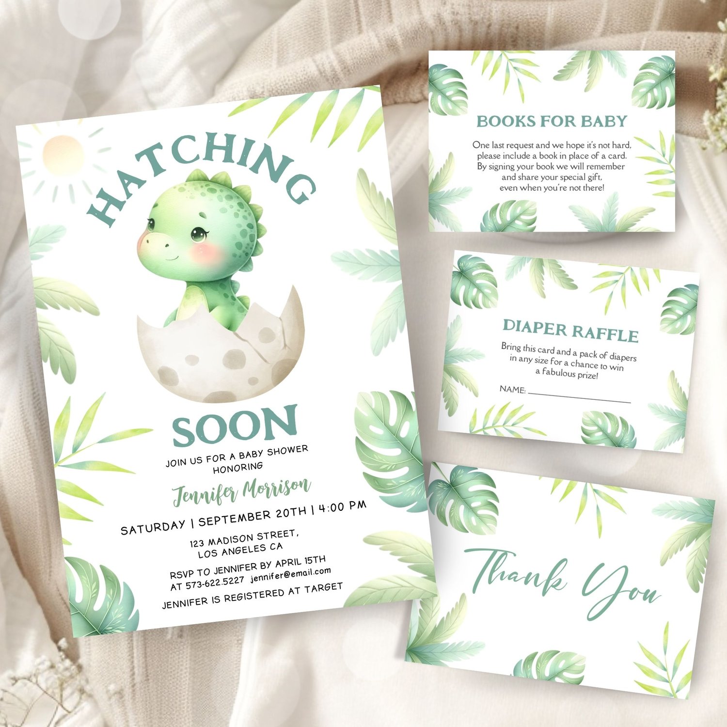 EDITABLE Hatching Soon Dinosaur Baby Shower Welcome Sign,Dino Themed ...