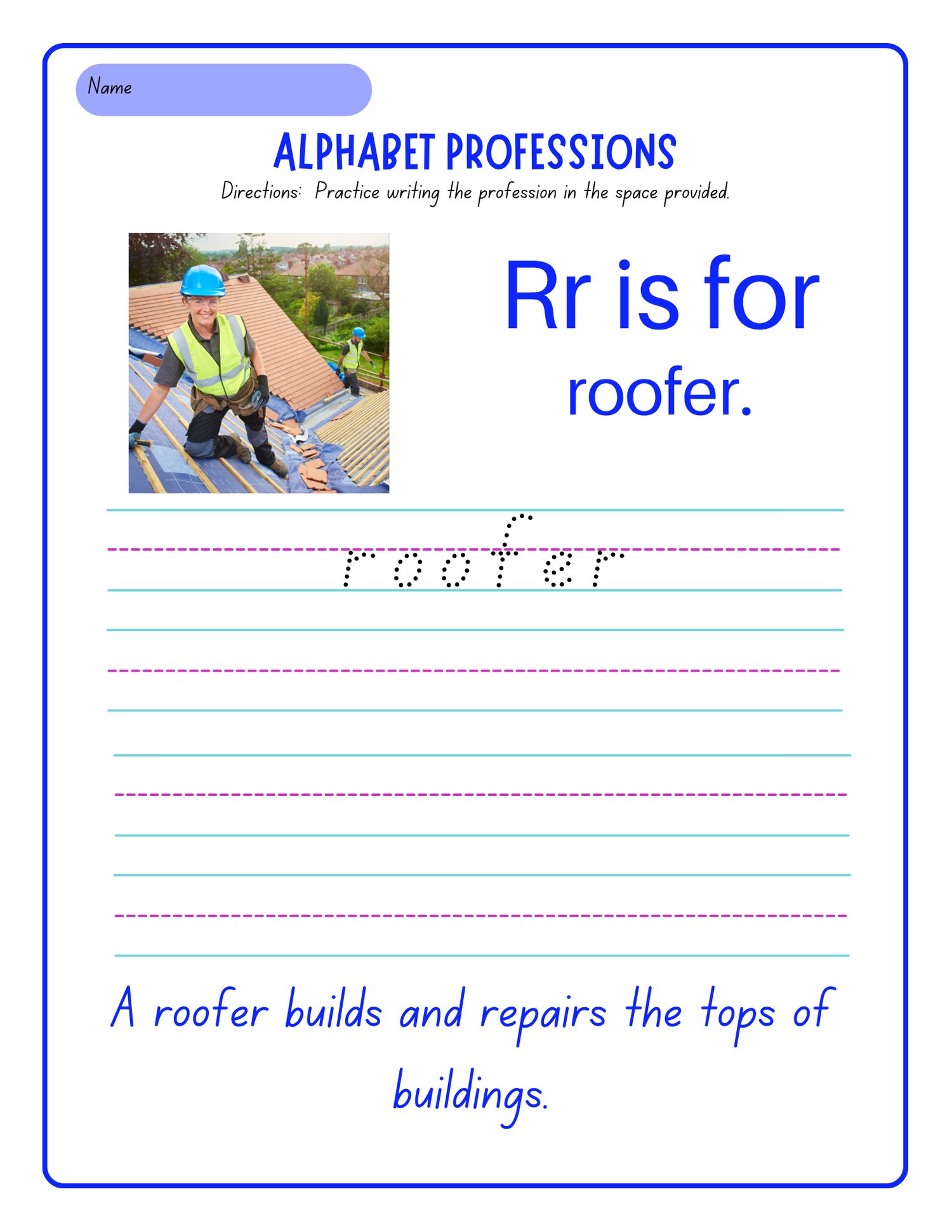 ABC Trades: A Handwriting Workbook of Skilled Careers - Payhip