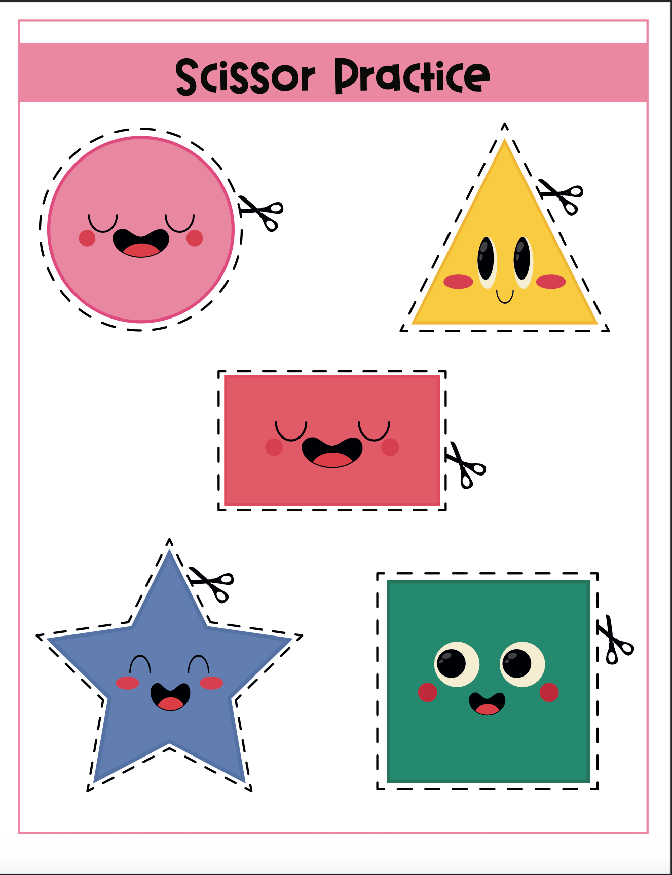 Scissor Skills Fun! | Cut, Color & Learn for Kids Ages 3–6 (Lines ...