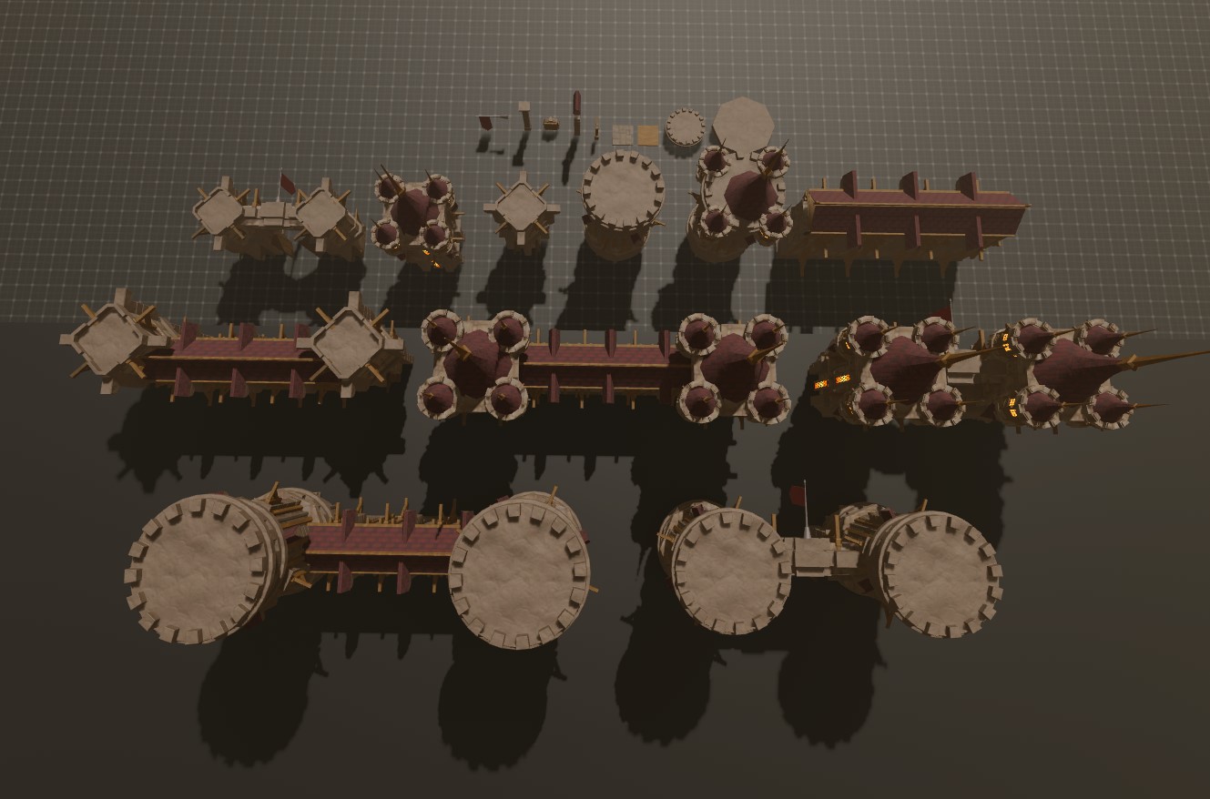 Stylized Modular Roblox Castle Assets Pack