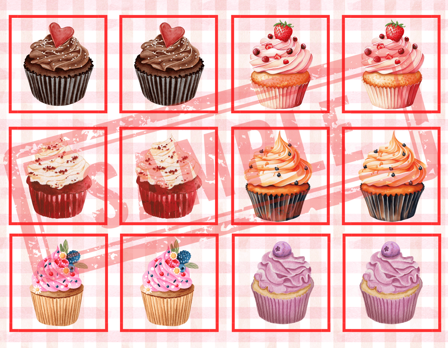 Valentine Cupcake Memory Match Game - Payhip