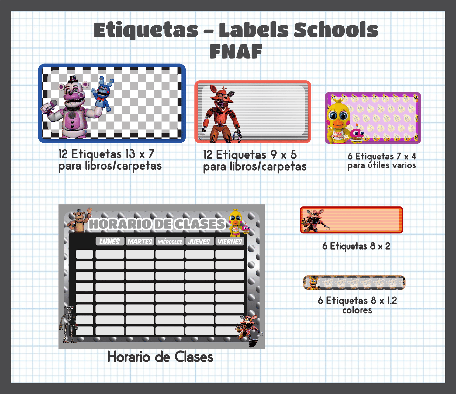 LABELS SCHOOLS FNAF - Payhip