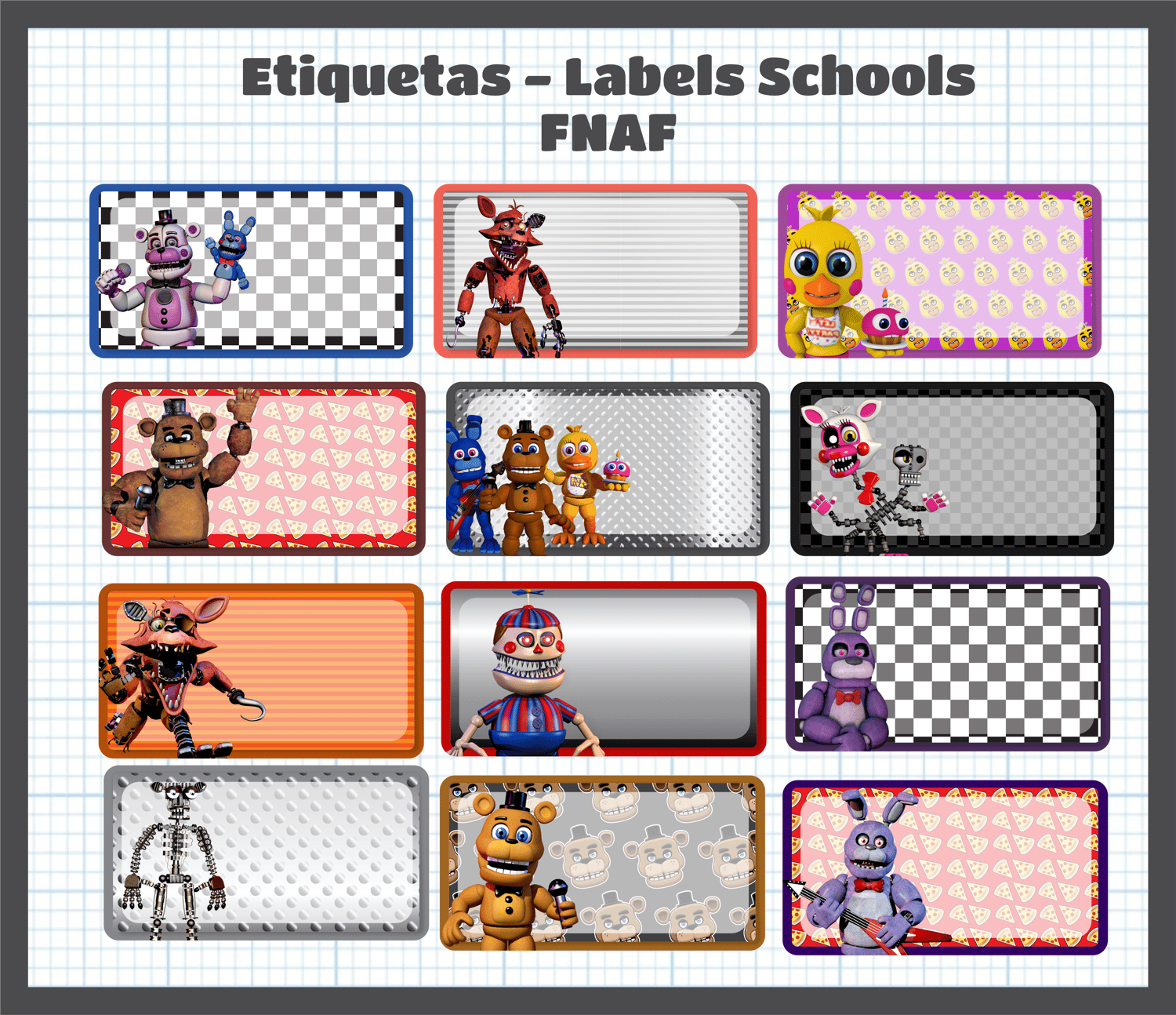 LABELS SCHOOLS FNAF - Payhip