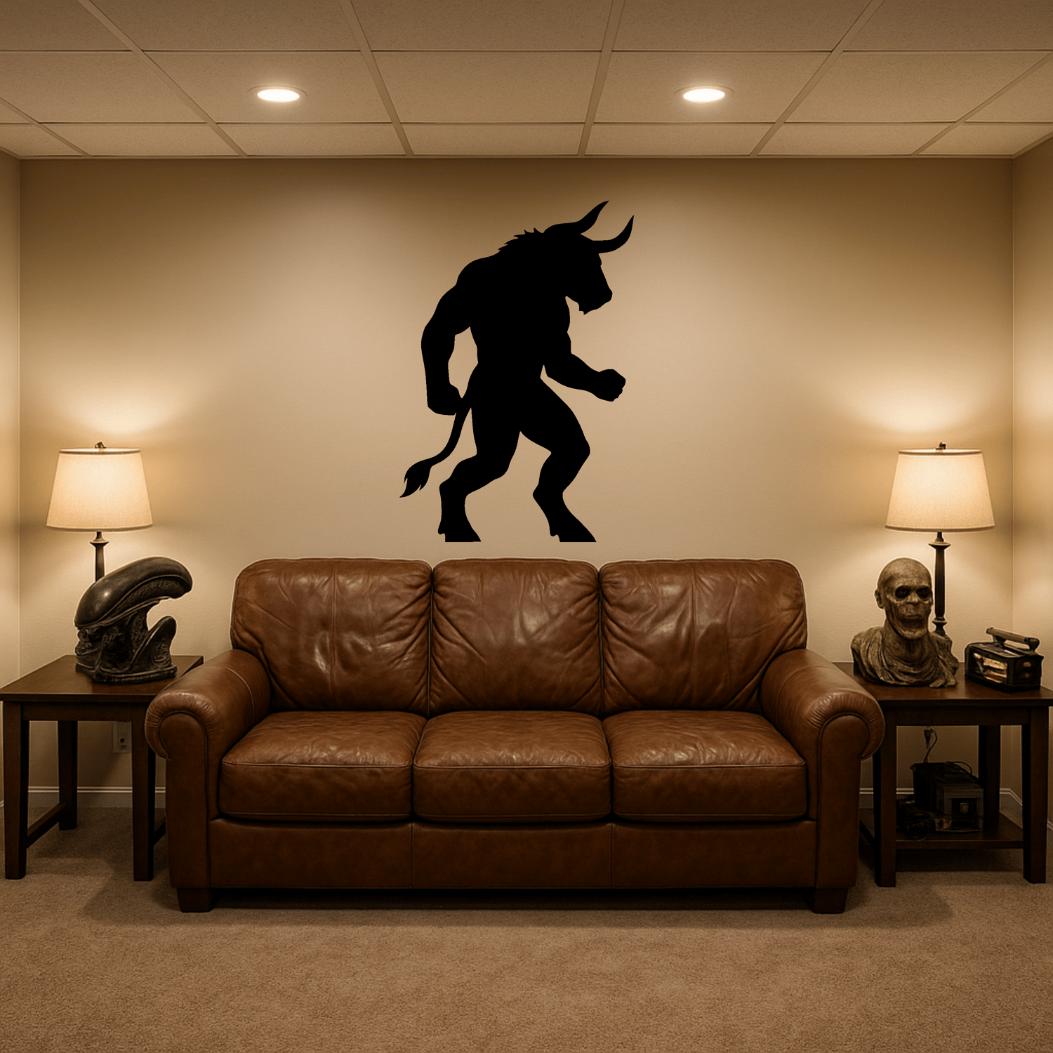 Minotaur Mythical Party and Wall Decor | Printable Life-Size Silhouette ...