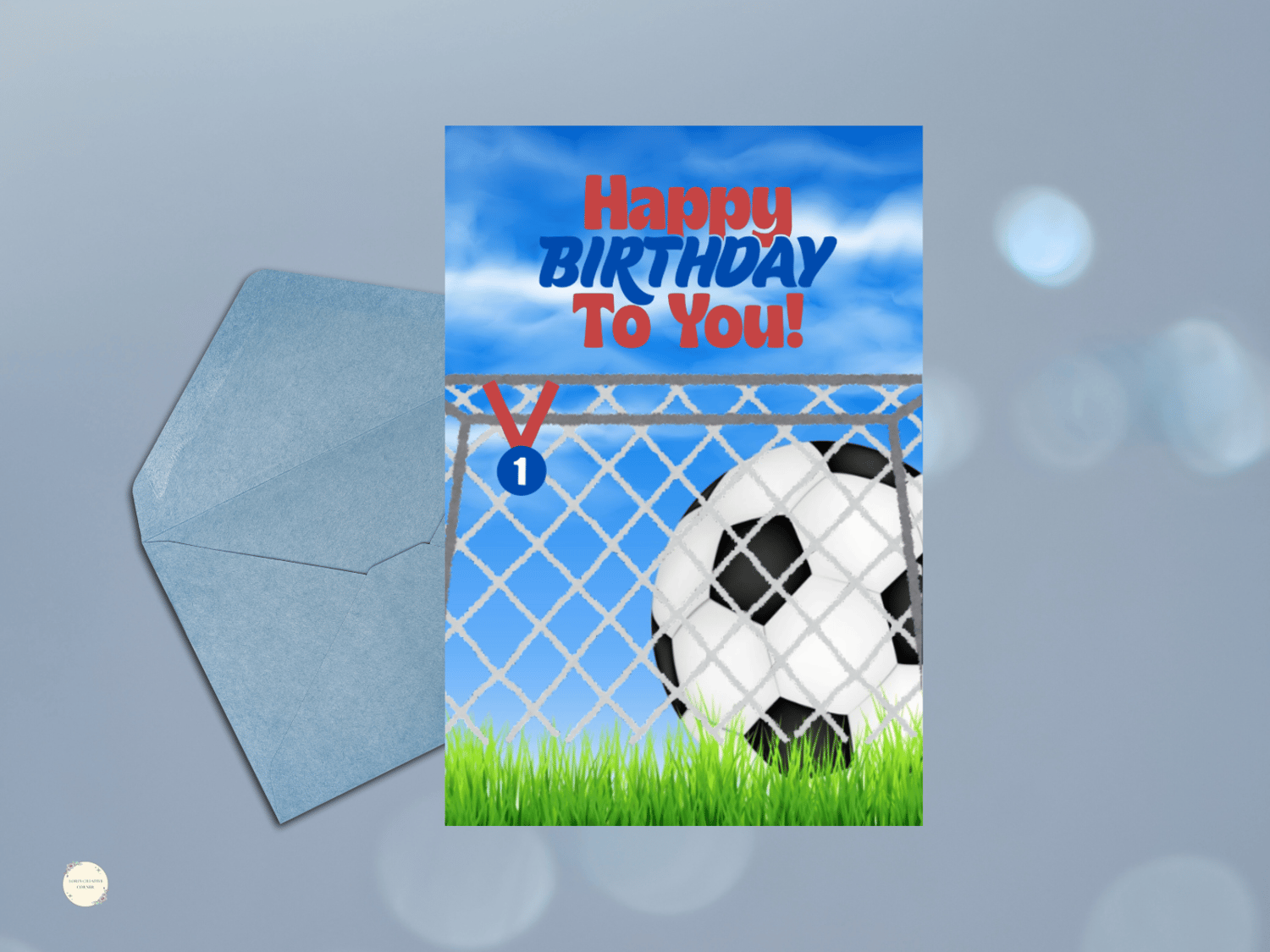 Printable Soccer Ball Birthday Card – Folded Sports Theme Card - Payhip