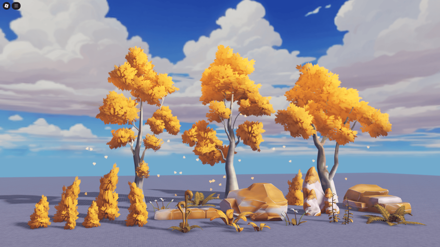 Autumn Nature Pack – Roblox Trees, Rocks, and Vegetation (20 Assets)