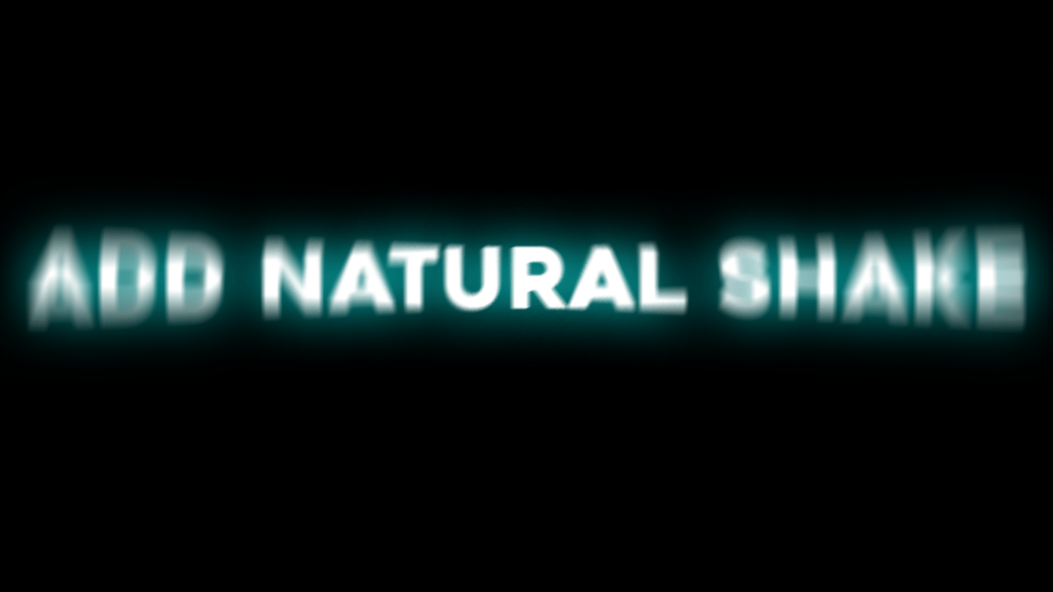 Free Shake Animation Preset (Handheld Effect)