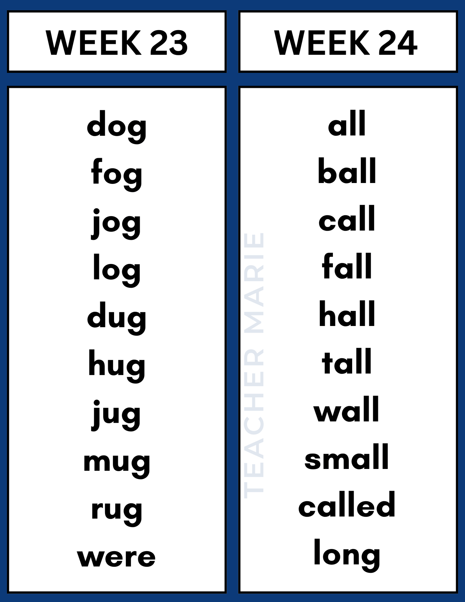 GRADE ONE WEEKLY SPELLING VOCABULARY BOOKLET - Payhip
