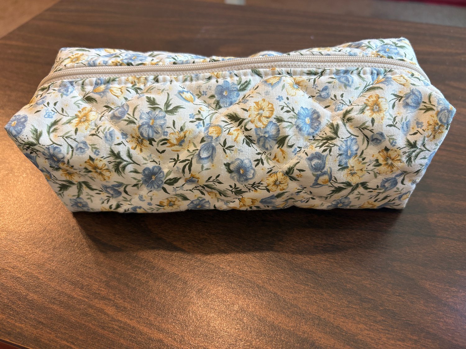 Quilted Pencil Pouch Sewing Pattern Tutorial Back To School