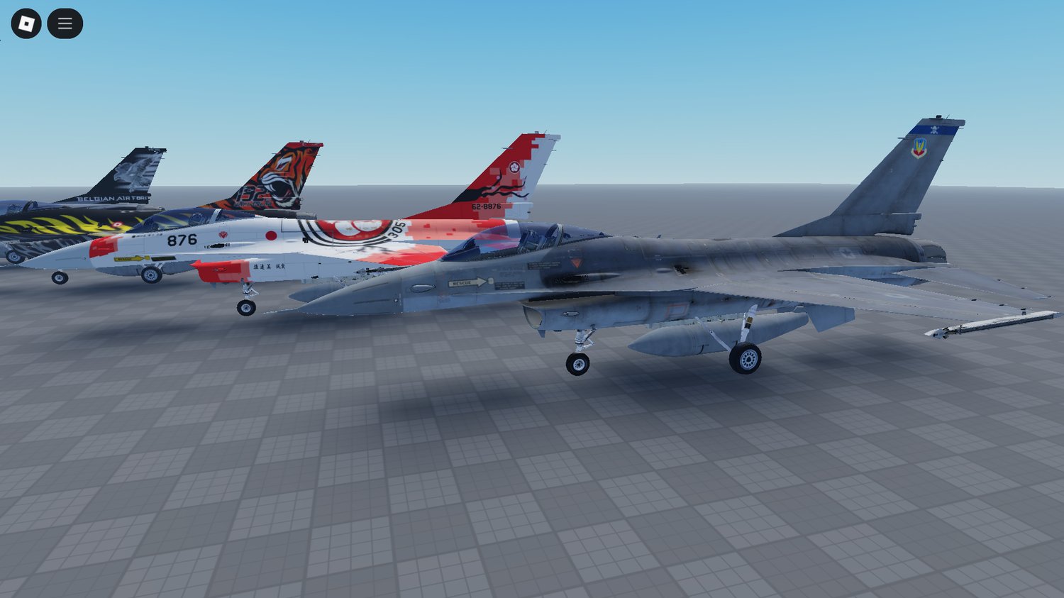 F-16 Pack – 4 Detailed Roblox Fighter Jet Variants