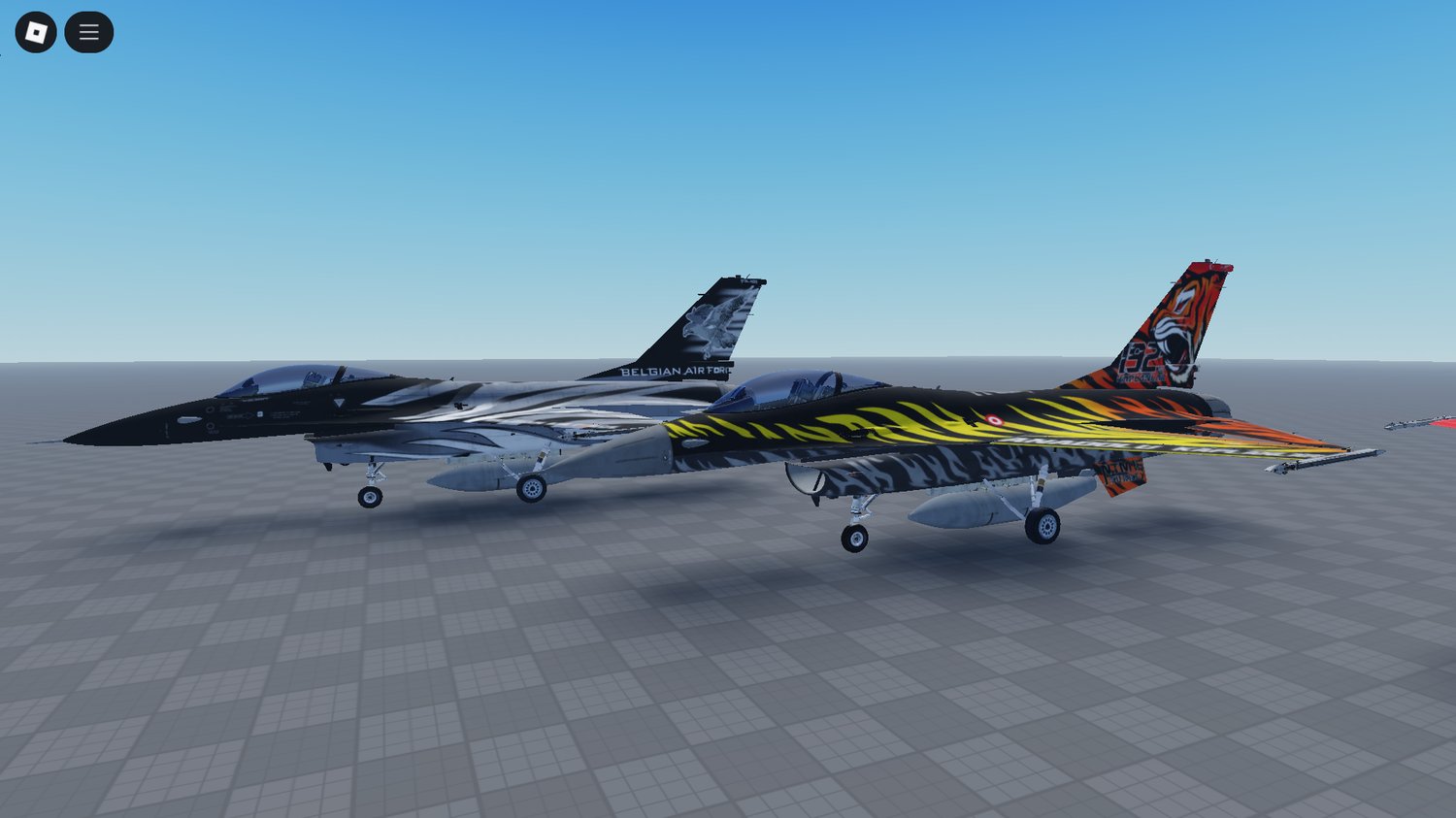 F-16 Pack – 4 Detailed Roblox Fighter Jet Variants