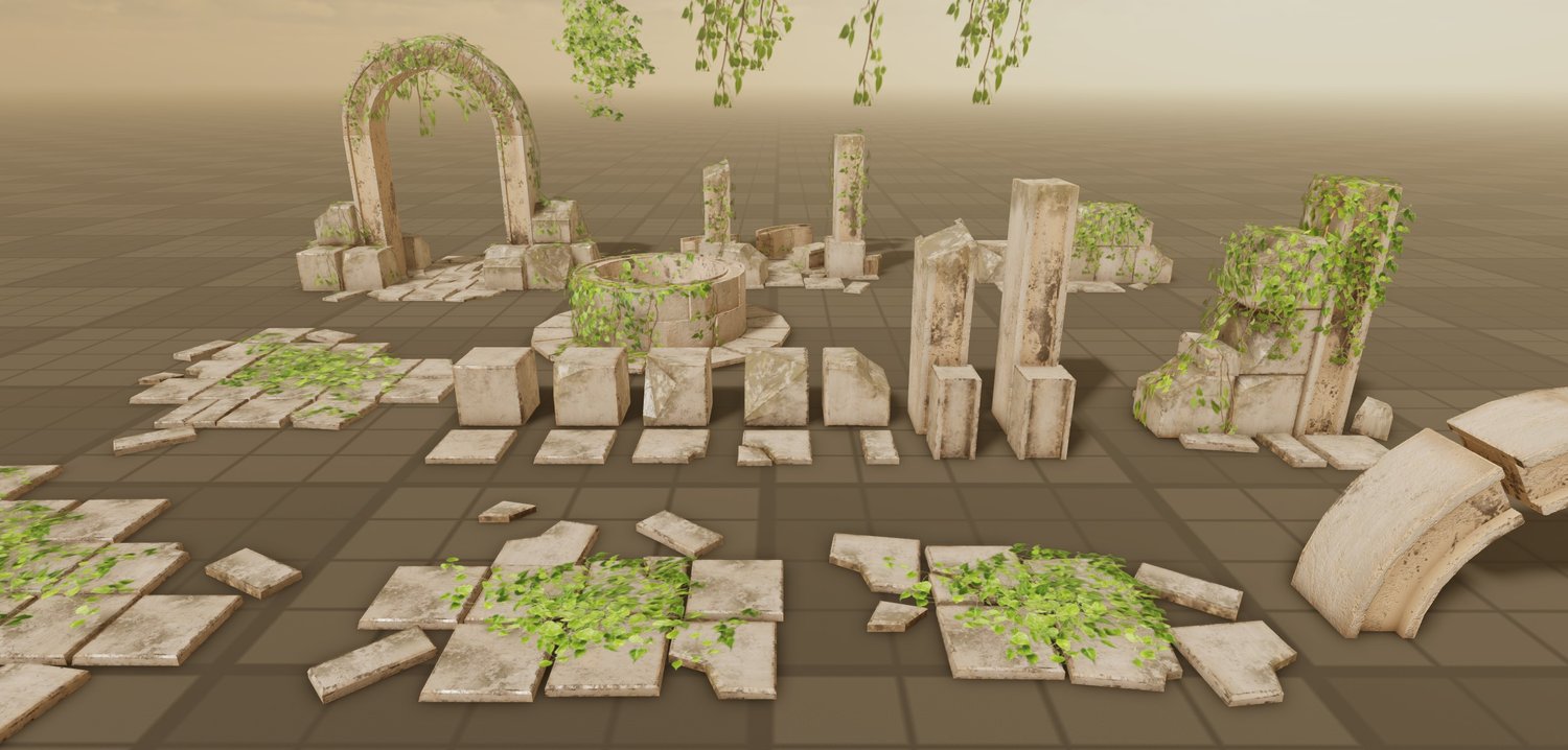 Ancient Modular Temple Ruins Roblox Assets Pack