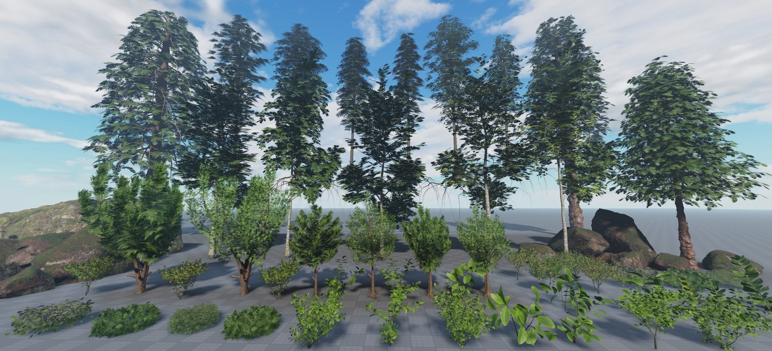 [MEGAPACK] 300 All-Seasons Roblox Realistic Nature Assets