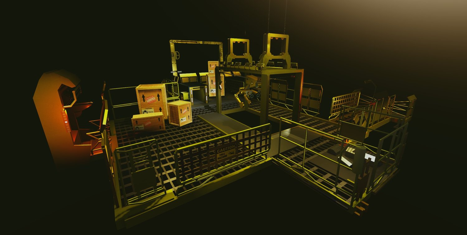 Roblox Sci-Fi Cargo Loading Bay – Industrial Freight Platform Map