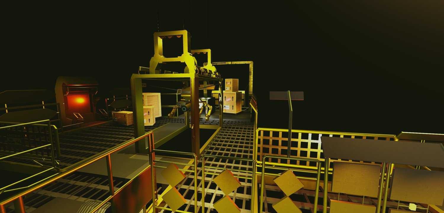 Roblox Sci-Fi Cargo Loading Bay – Industrial Freight Platform Map