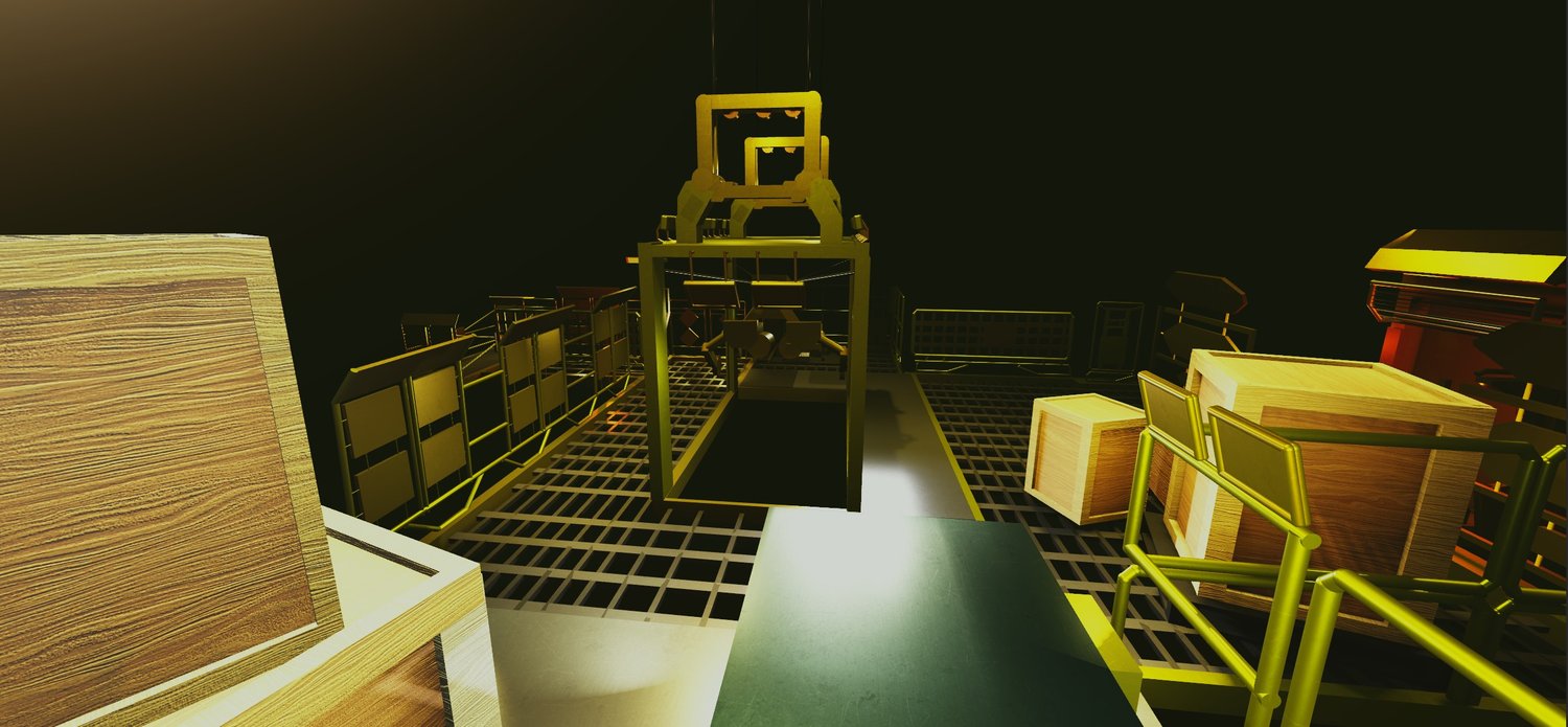 Roblox Sci-Fi Cargo Loading Bay – Industrial Freight Platform Map