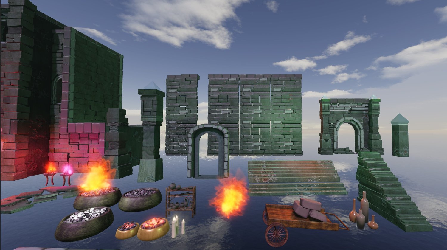 [ADVANCED] Roblox Fantasy RPG Dungeon Modular Assets Pack