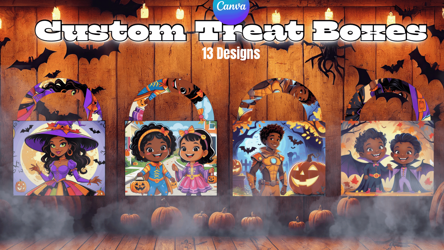 Halloween Treat Boxes Templates - Payhip