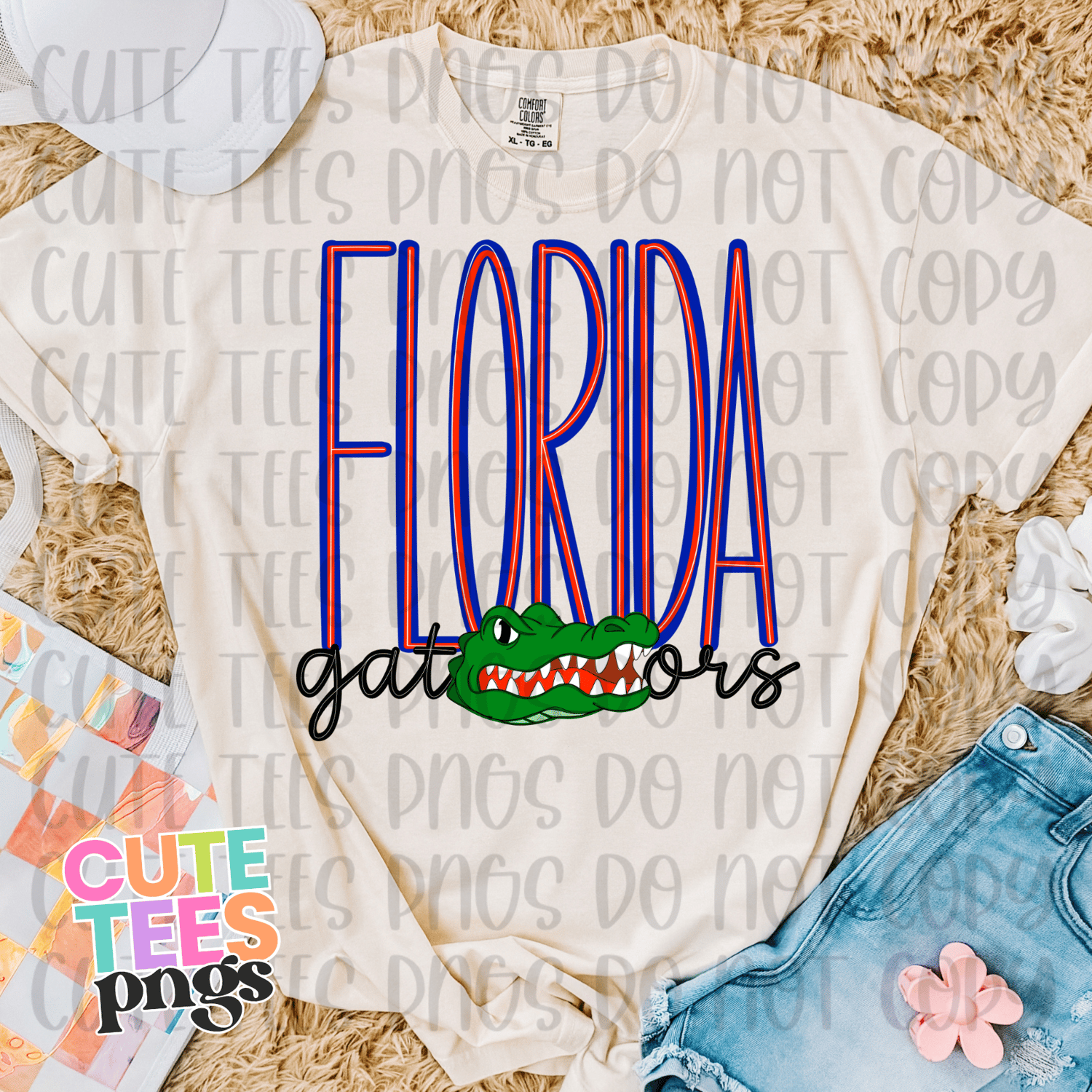 Fl Gators Doodle Font Png - Payhip