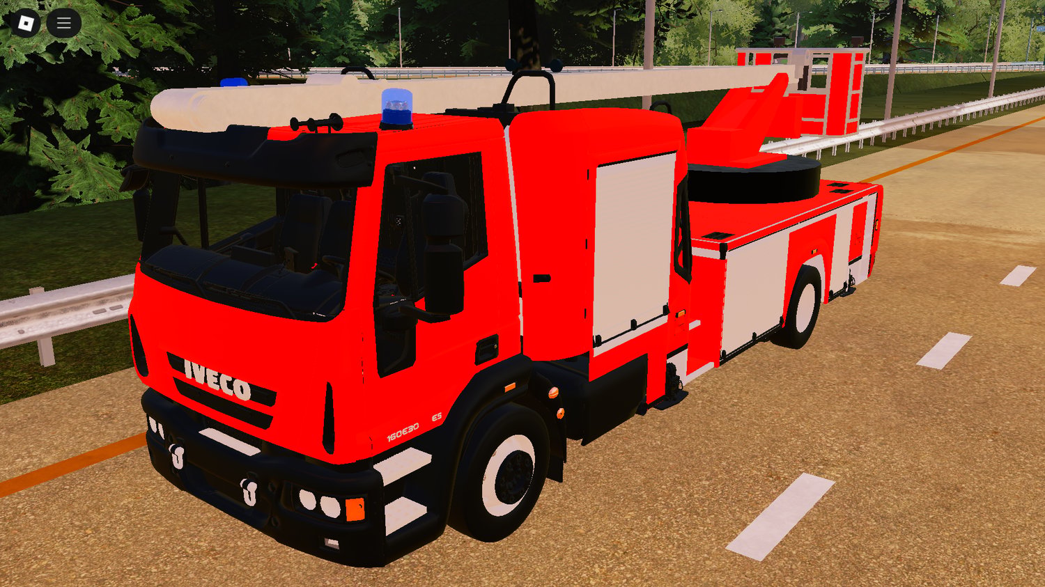FREE Iveco BEA Sapeur Pompier – French Fire Ladder Truck for Roblox RP