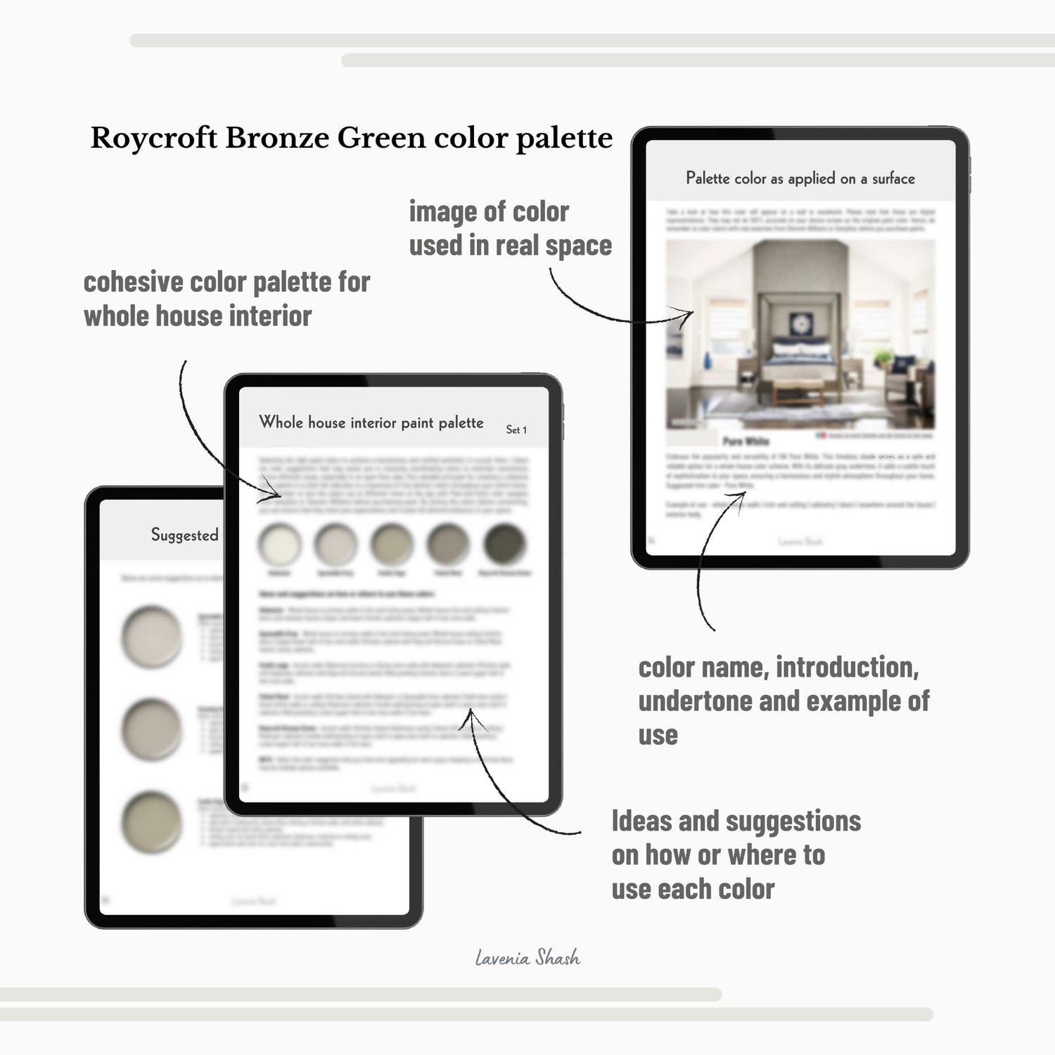 Roycroft Bronze Green Sherwin Williams paint color palette - greens and ...