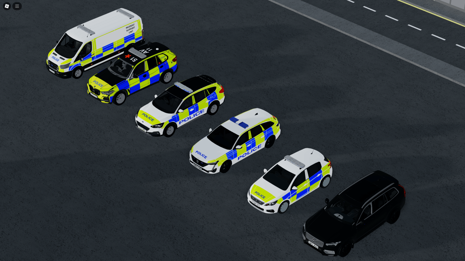 Roblox UK Police Vehicle Pack – Cars & Van Models