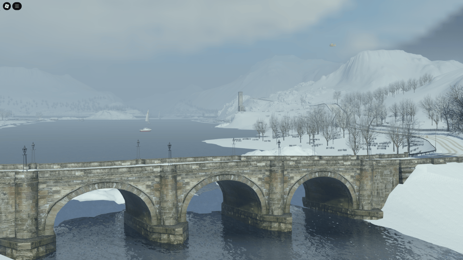 Roblox Northern UK Winter Driving Map – Mountains, Lake & Town Roads