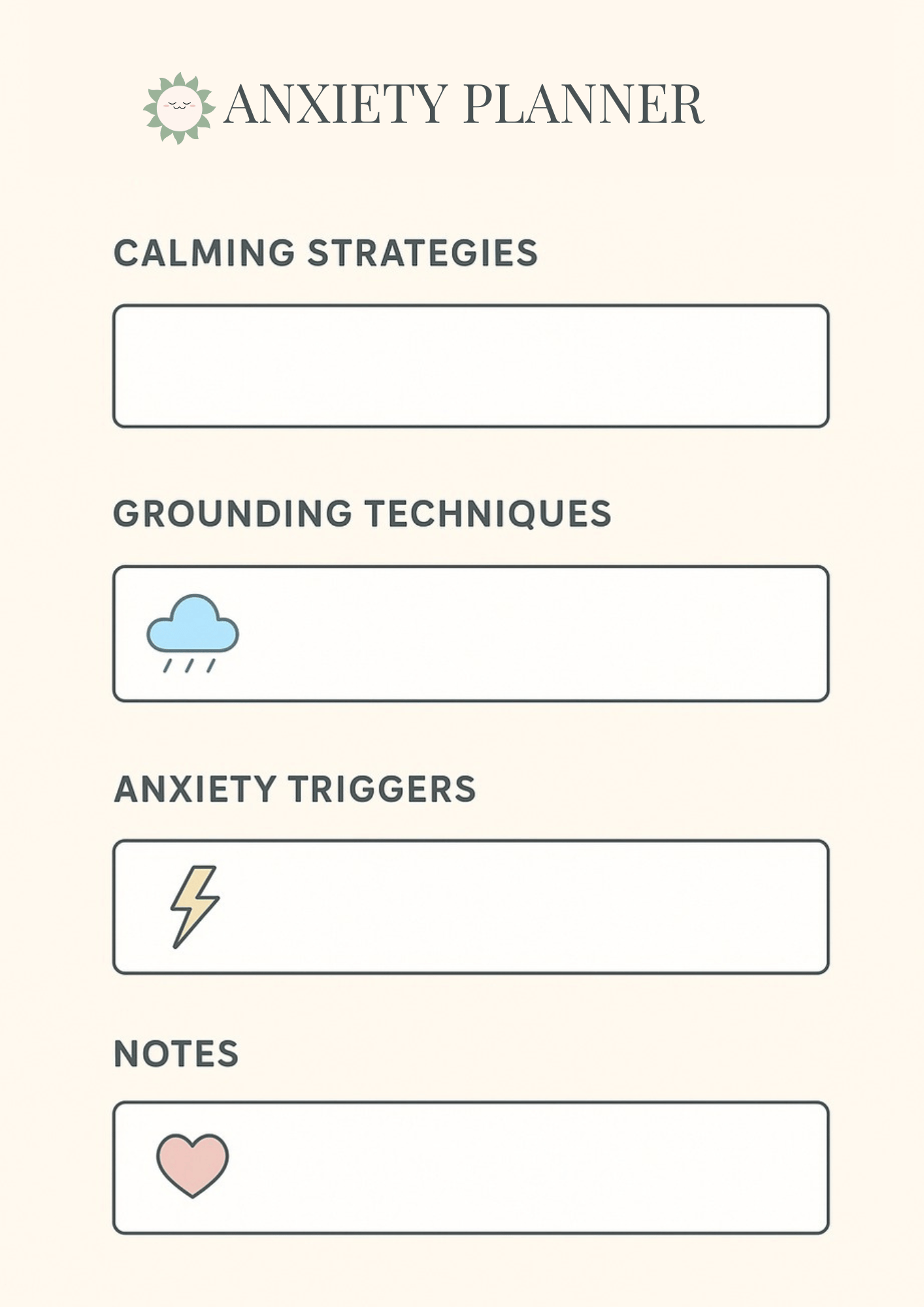 Free Anxiety, Gratitude & Self-Care Journal – 7 day PDF