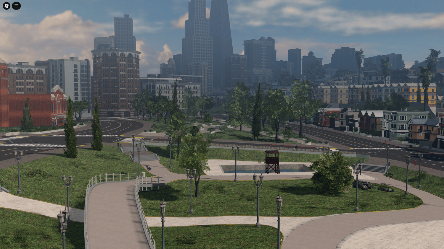Pacific Hills – Roblox USA City Map with Parks