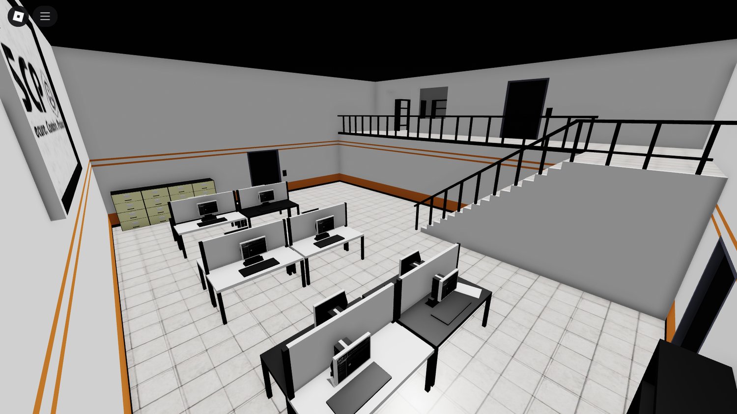 FREE SCP Office Room – Roblox Facility Build with Desks