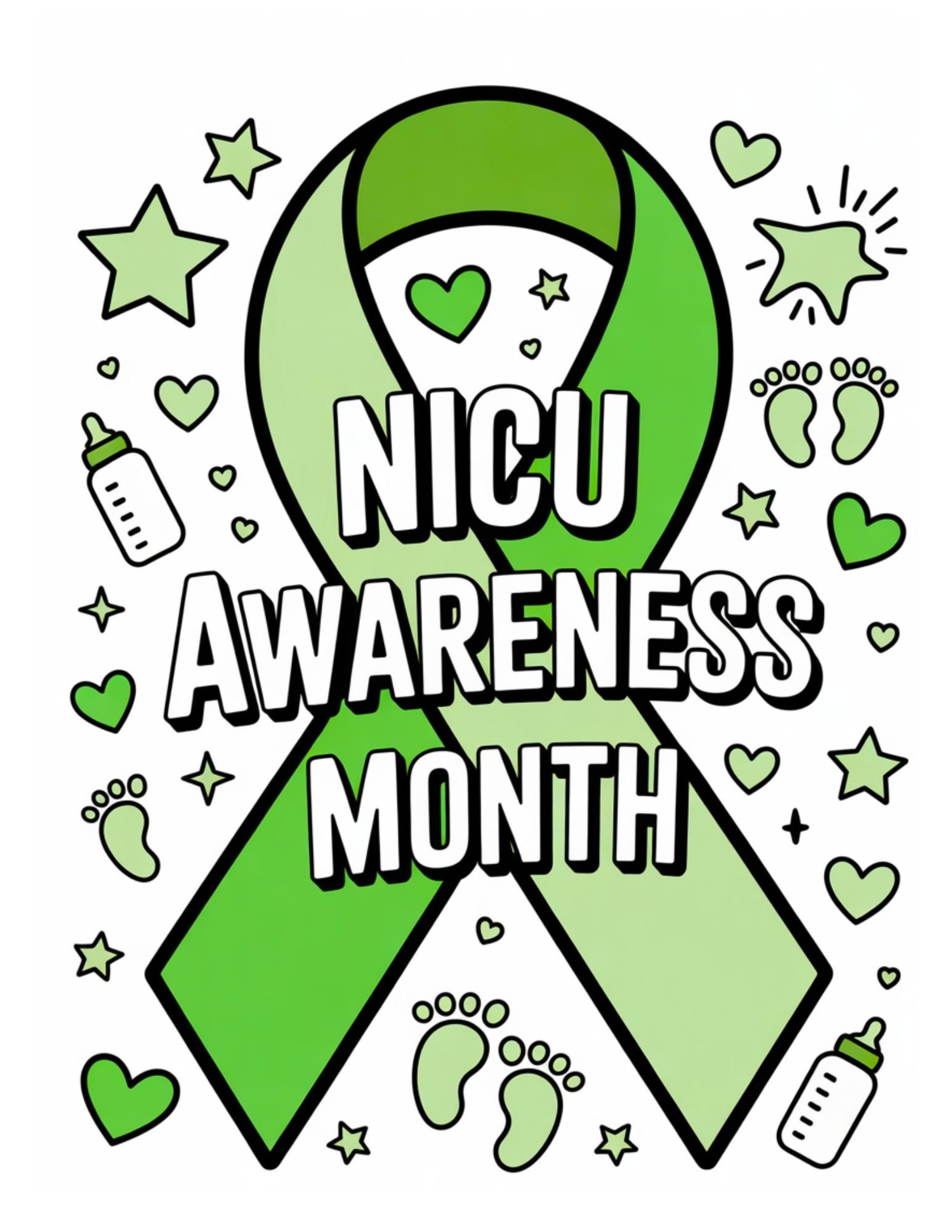 NICU Awareness Month Coloring Pages