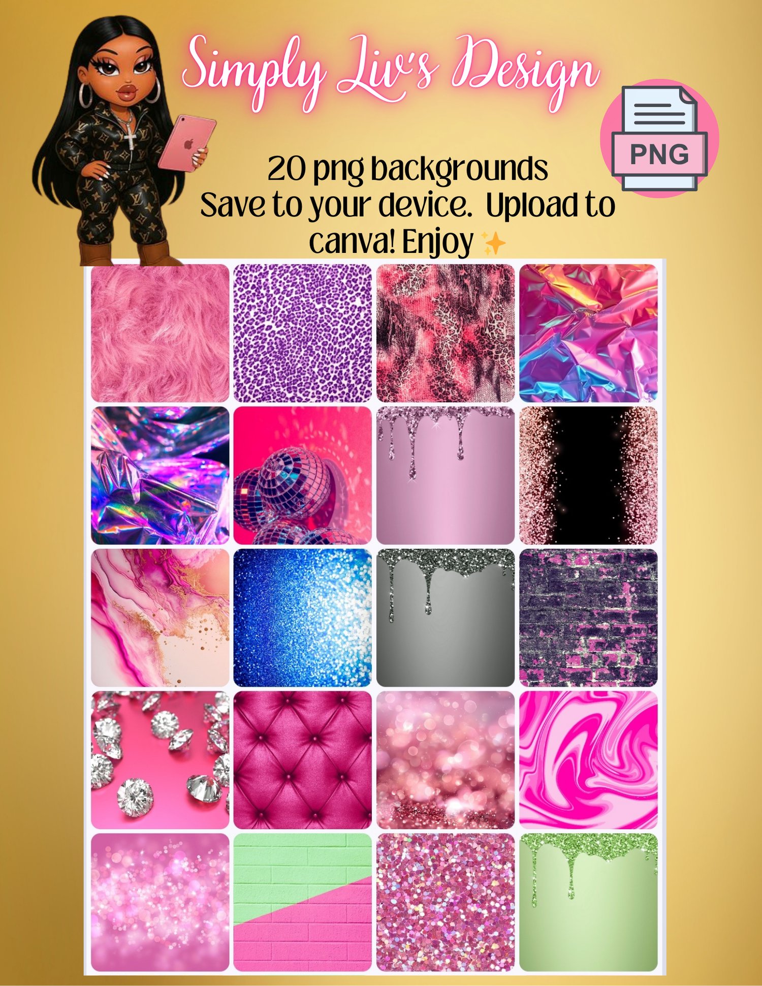 20 backgrounds png file - Payhip