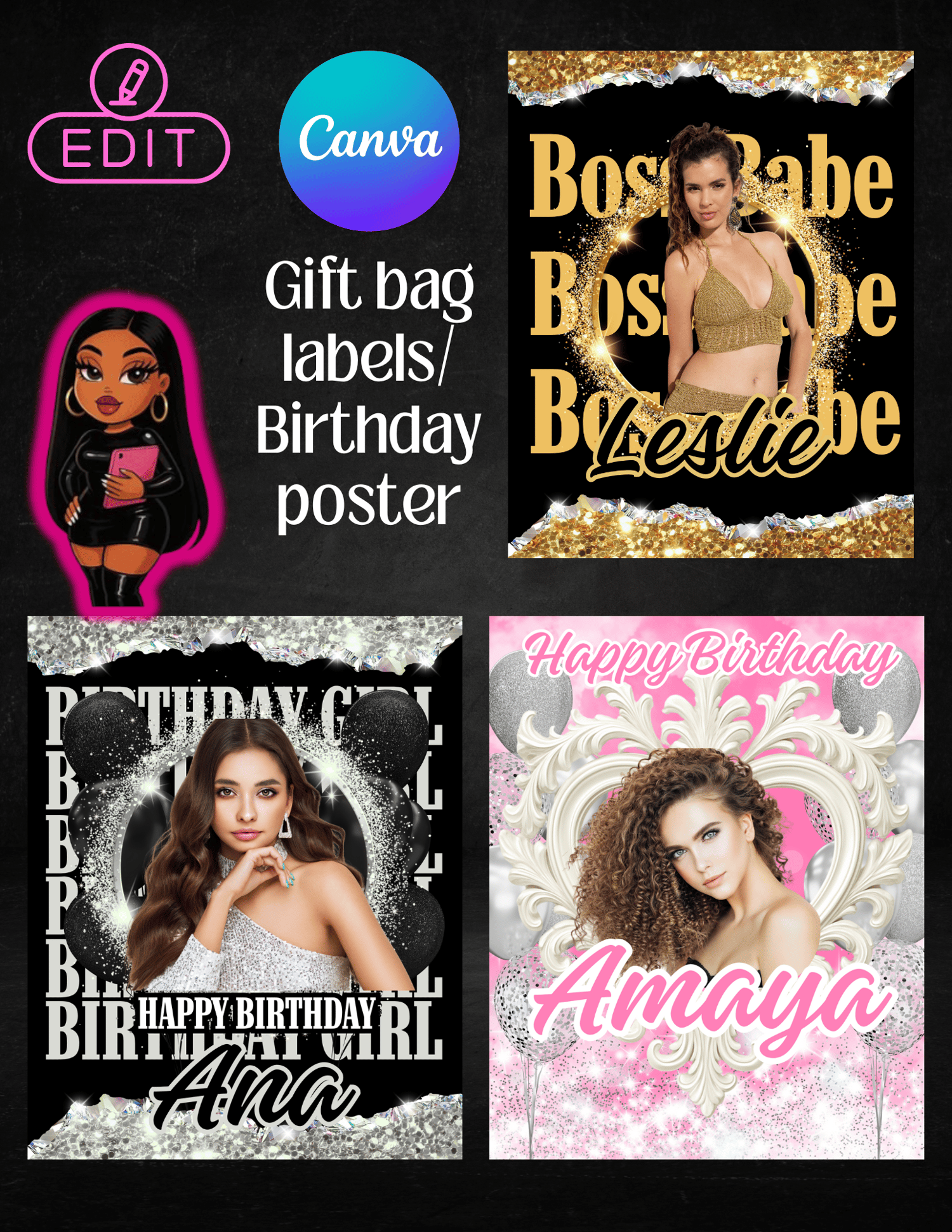 Birthday bag labels - Payhip