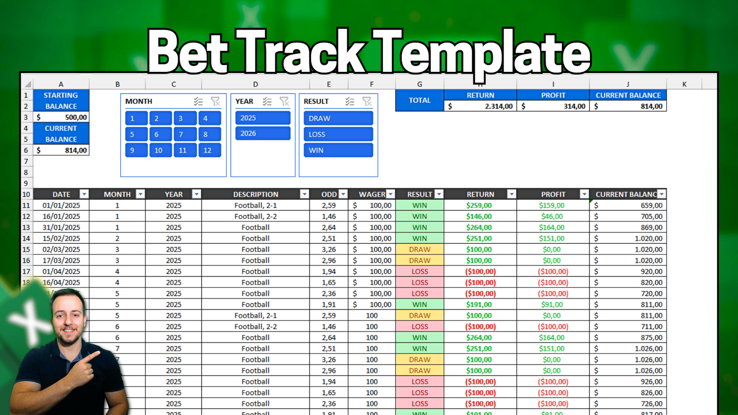 Sport Bet Tracker Template.xlsx - Payhip