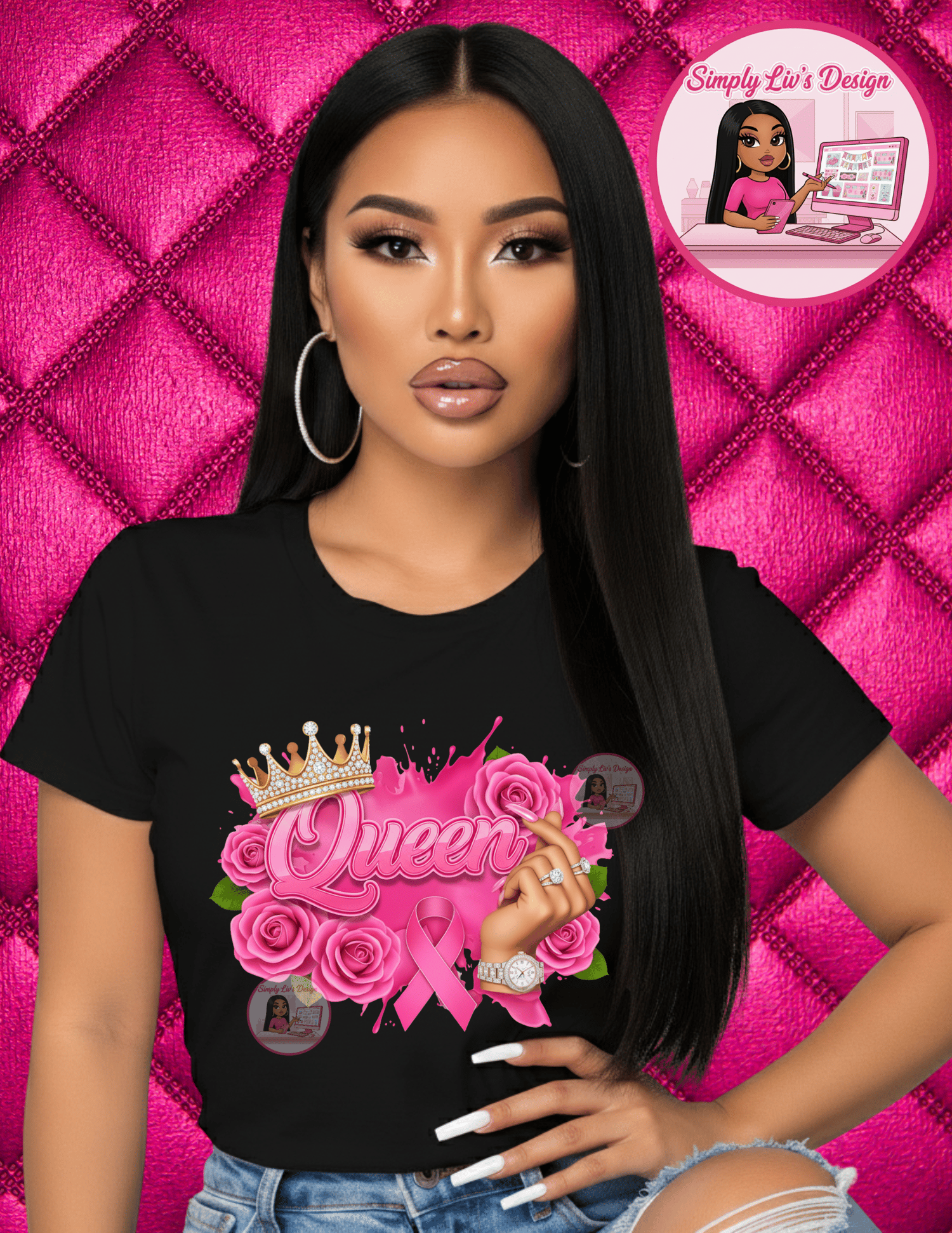 Breast cancer Queen PNG - Payhip