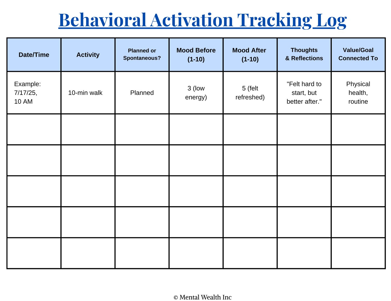 Behavioral Activation and Goal Setting with CBT (PDF)