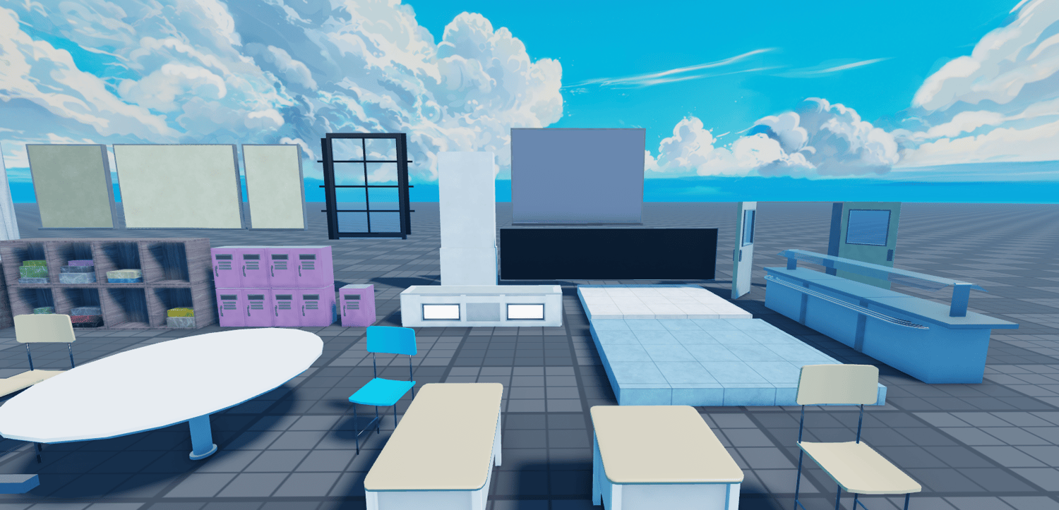 Ultimate Roblox School Assets Pack – Classrooms, Lockers, Cafeteria ...