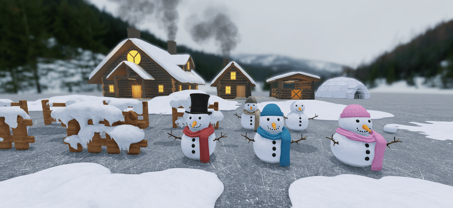[Custom] Realistic Winter Roblox Nature Assets Pack