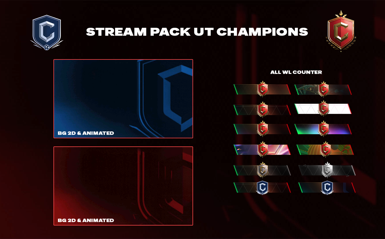 FC26 FUT Champions Mega Pack – Stream Overlays & Scoreboard Bundle