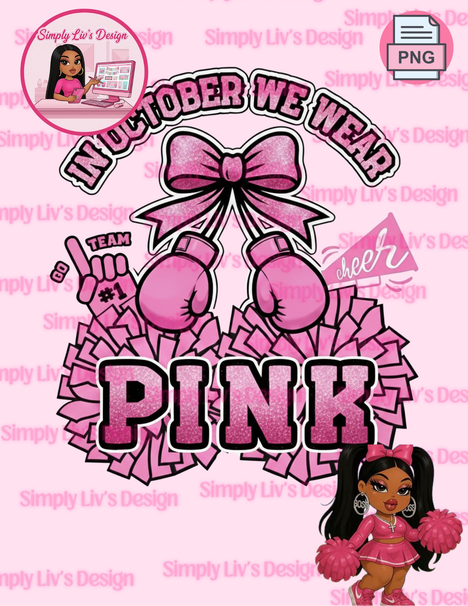 In October we wear pink Cheer - Payhip