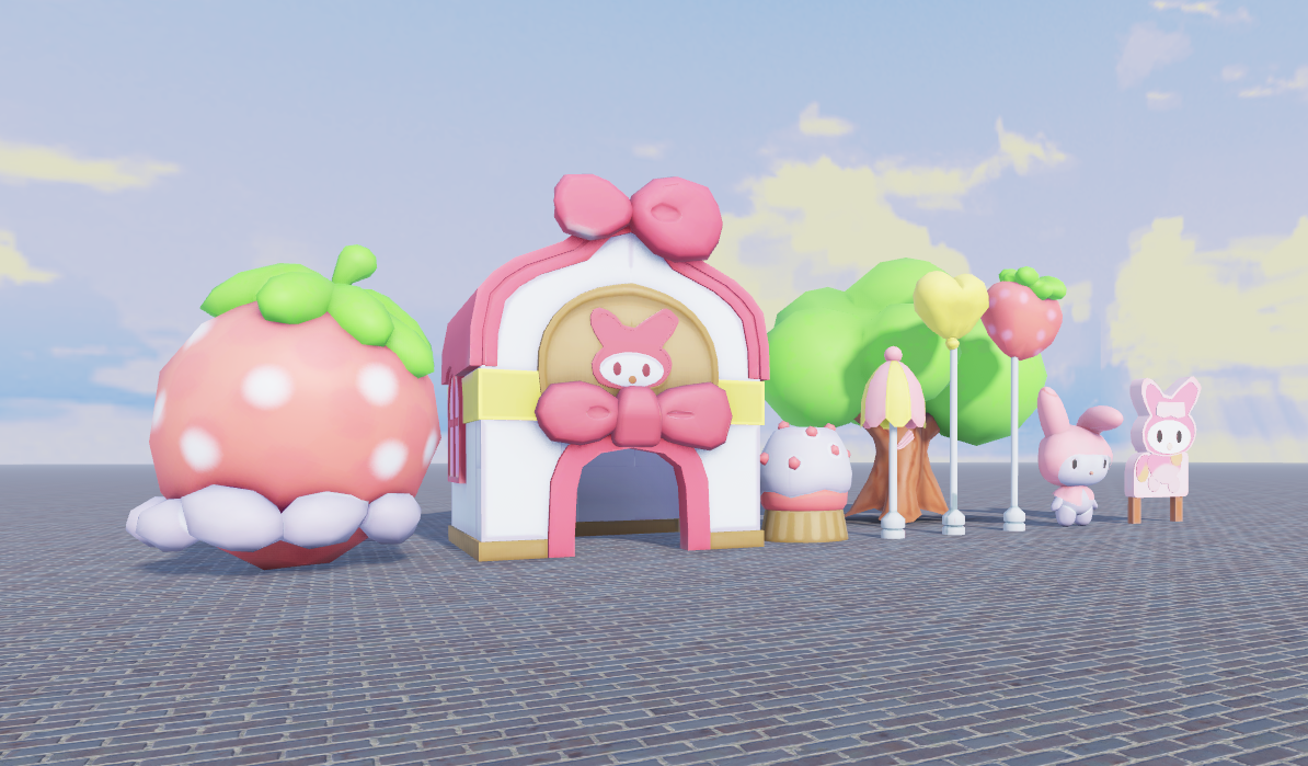 Roblox Stylized Aesthetic Kawaii-Inspired Assets Pack