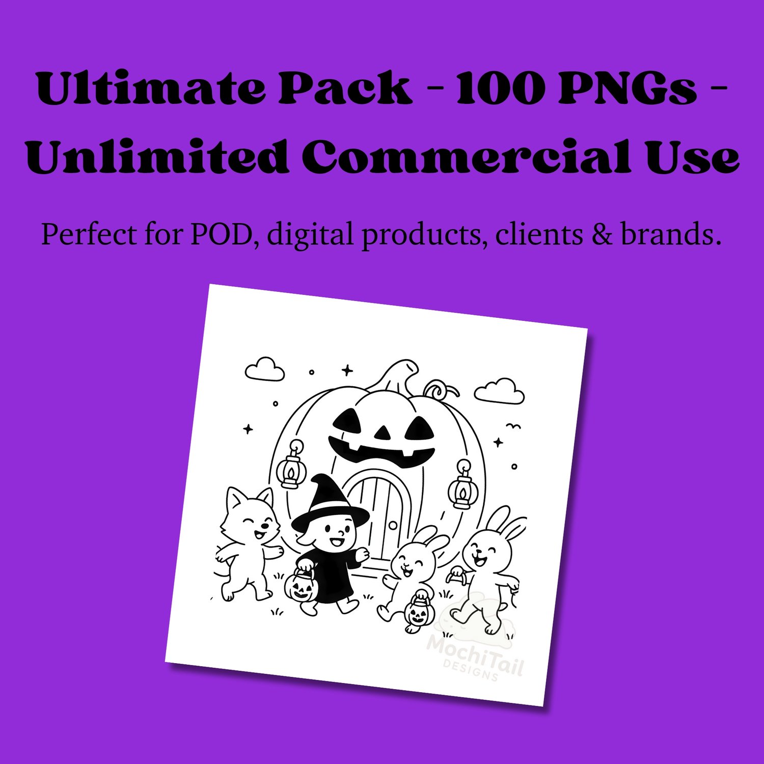 Ultimate Halloween PNG Bundle – 100 Transparent Kawaii Cliparts ...