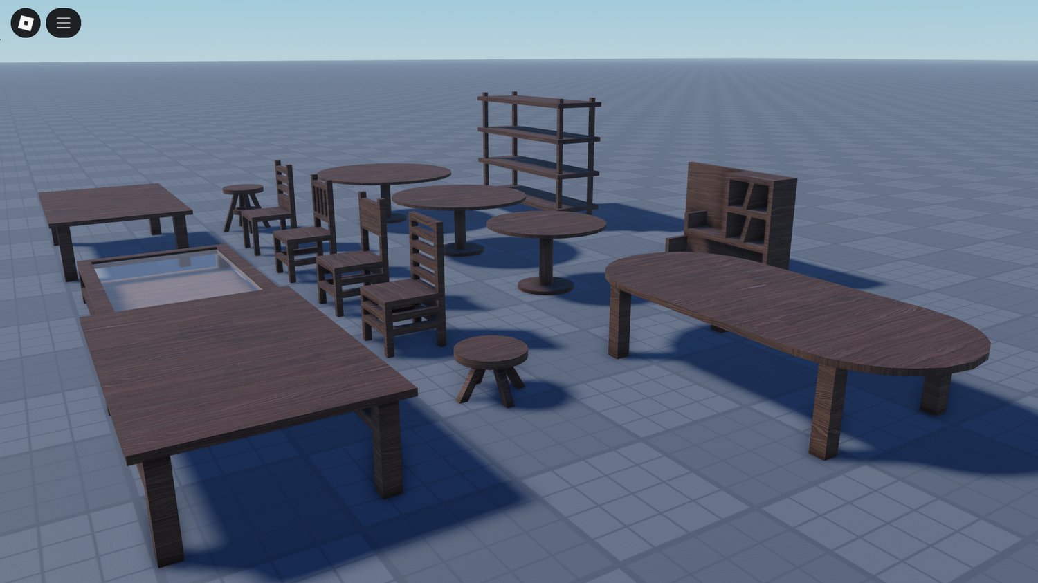 FREE Wooden Furniture Pack – Roblox Interior Decoration Assets