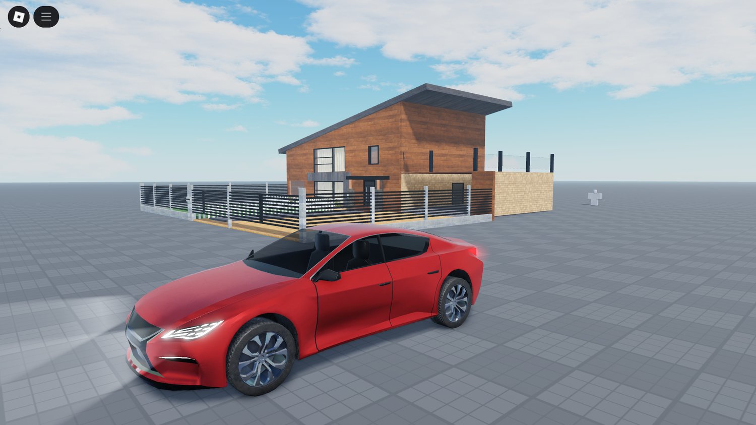FREE Modern Wooden Cabin – Roblox Enterable Model Asset