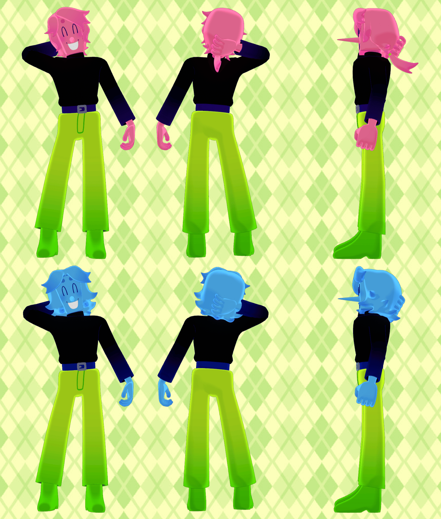 Pink & Blue Addison VRChat Avatar - Deltarune - Payhip