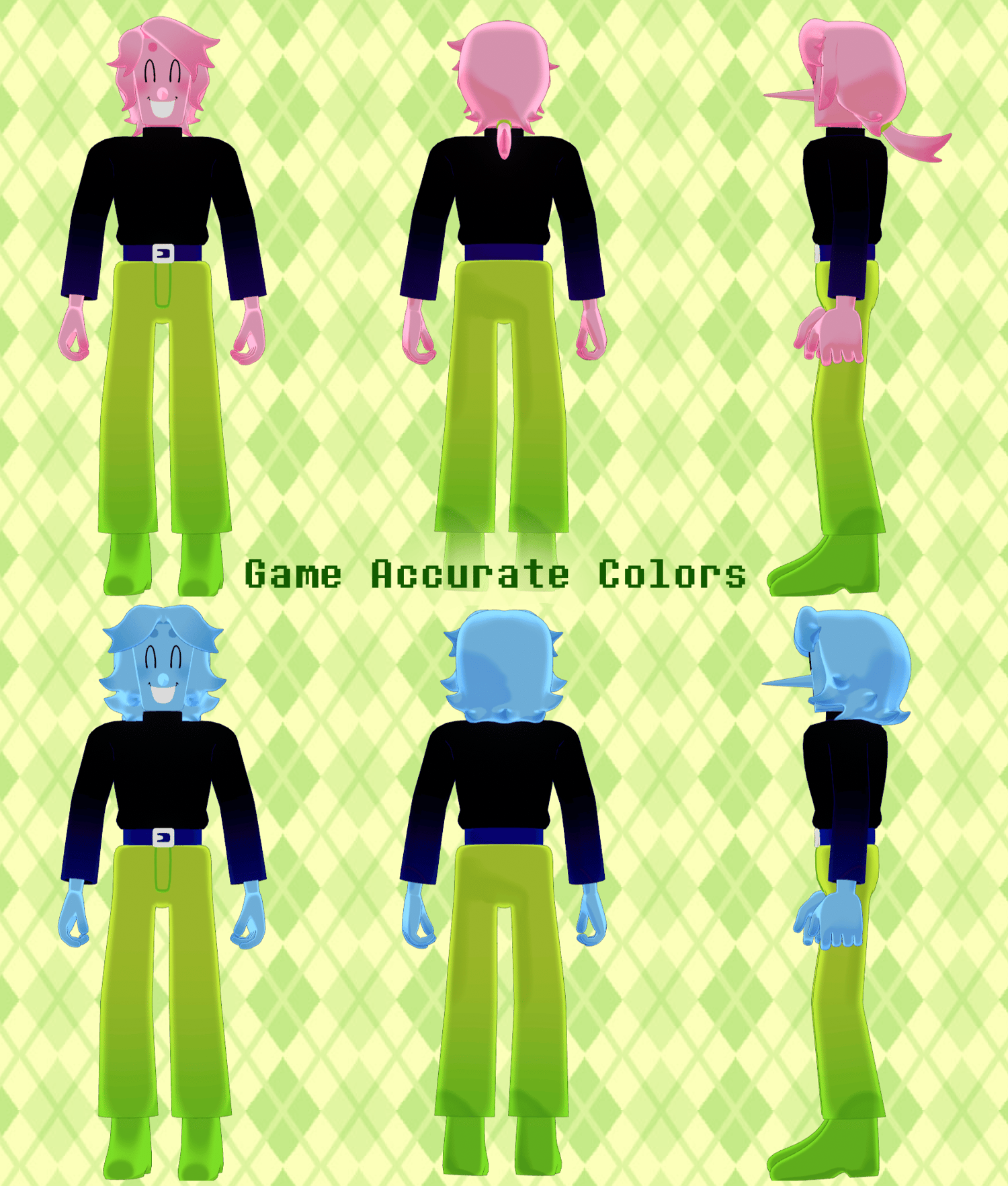 Pink & Blue Addison VRChat Avatar - Deltarune - Payhip